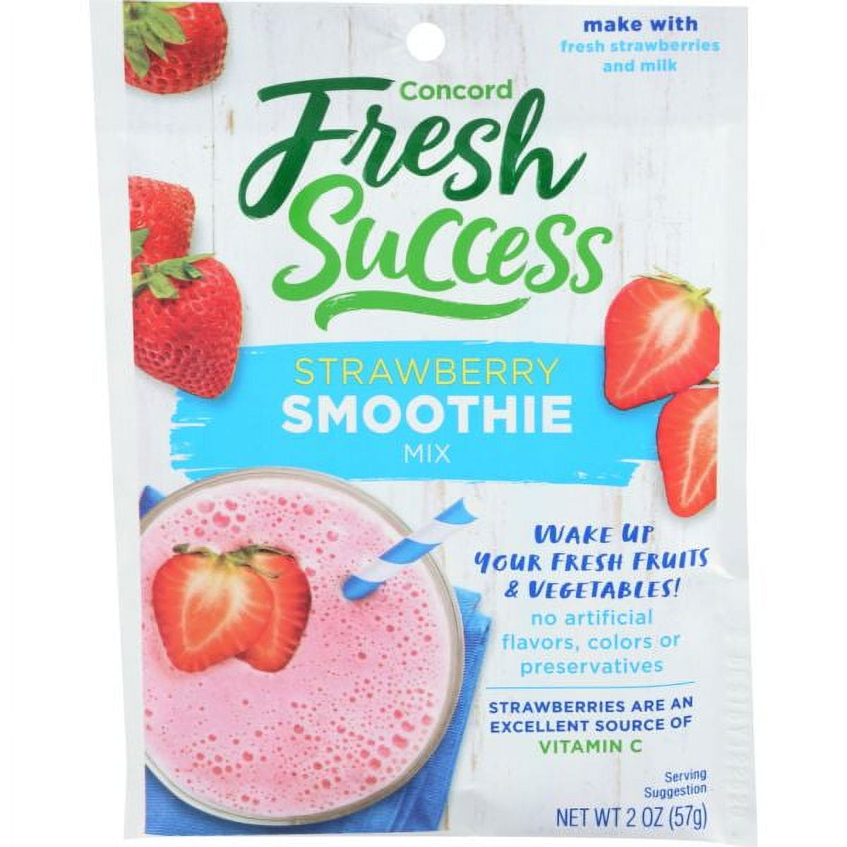 Concord Fresh Success Fruit Strawberry Smoothie Mix Packet, 2 oz - Pack ...