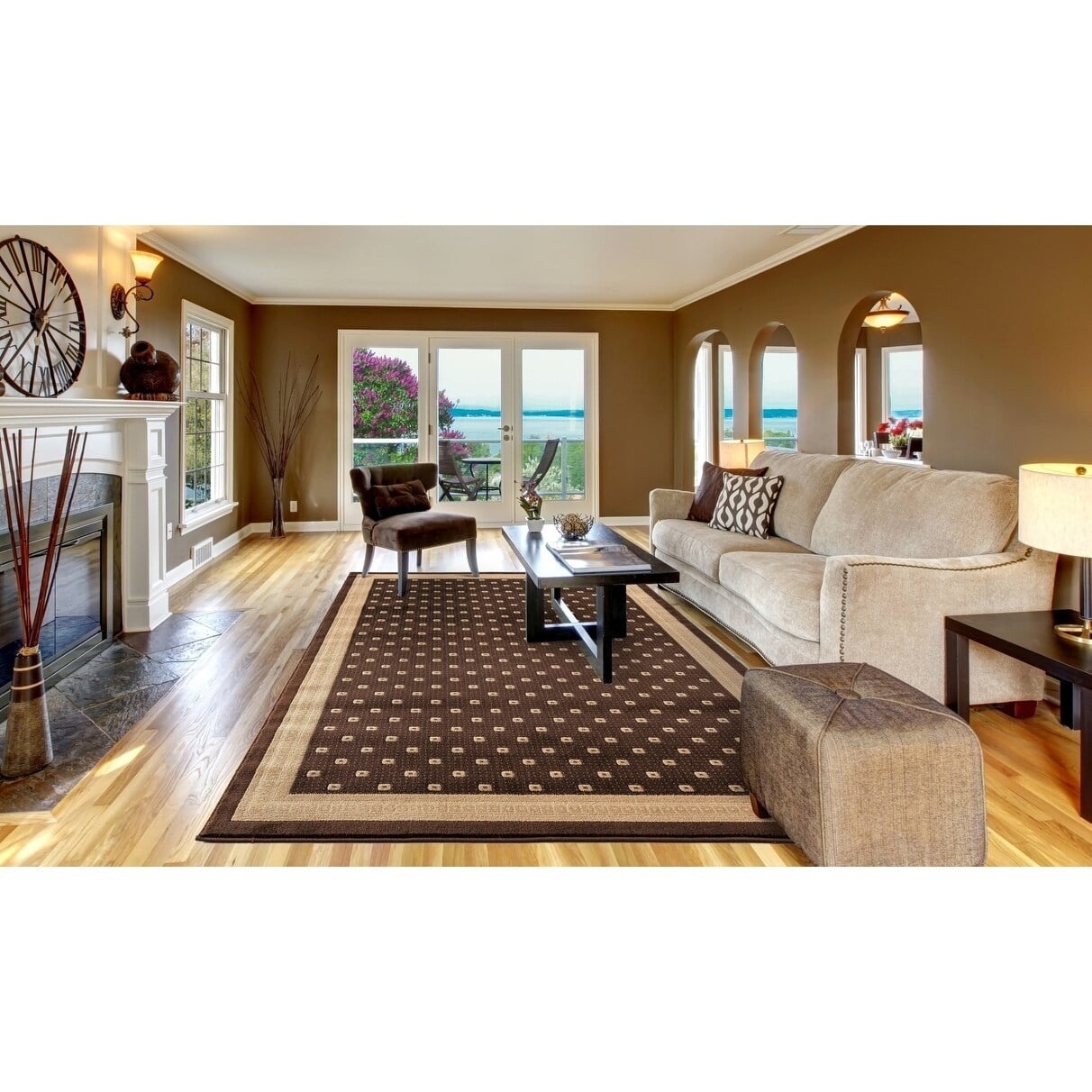 Concord Global Trading Concord Global Jewel Anise Area Rug Red 6'7" x 9 ...