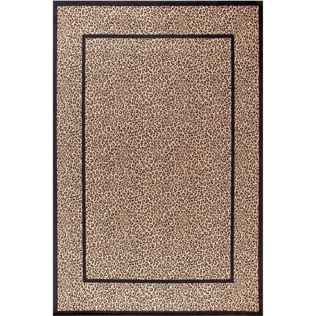 Concord Global Trading Concord Global Leopard Animal Area Rug 6'7" x 9 ...