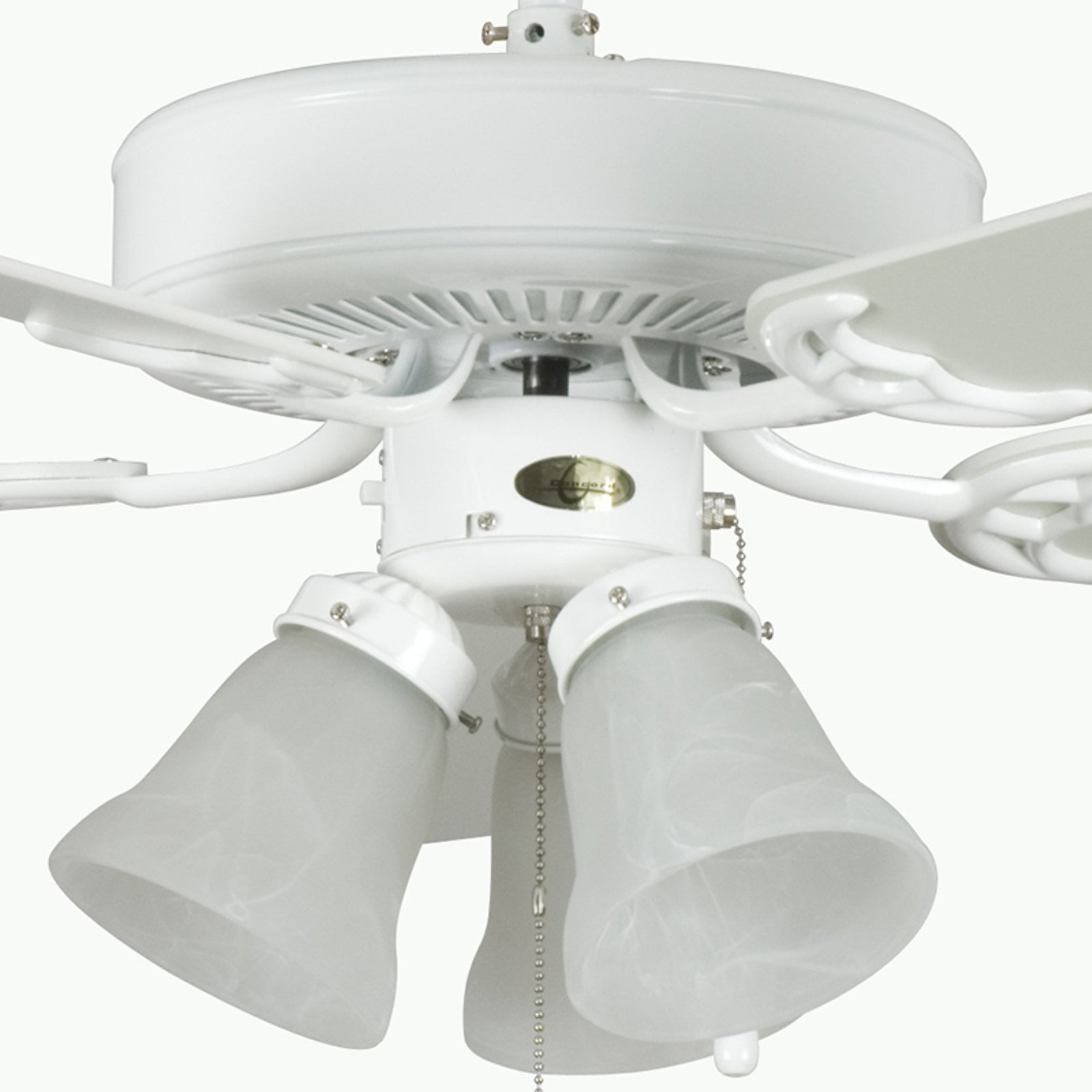Concord Heritage 52 in. Indoor Ceiling Fan with 3 Lights and Pointed ...