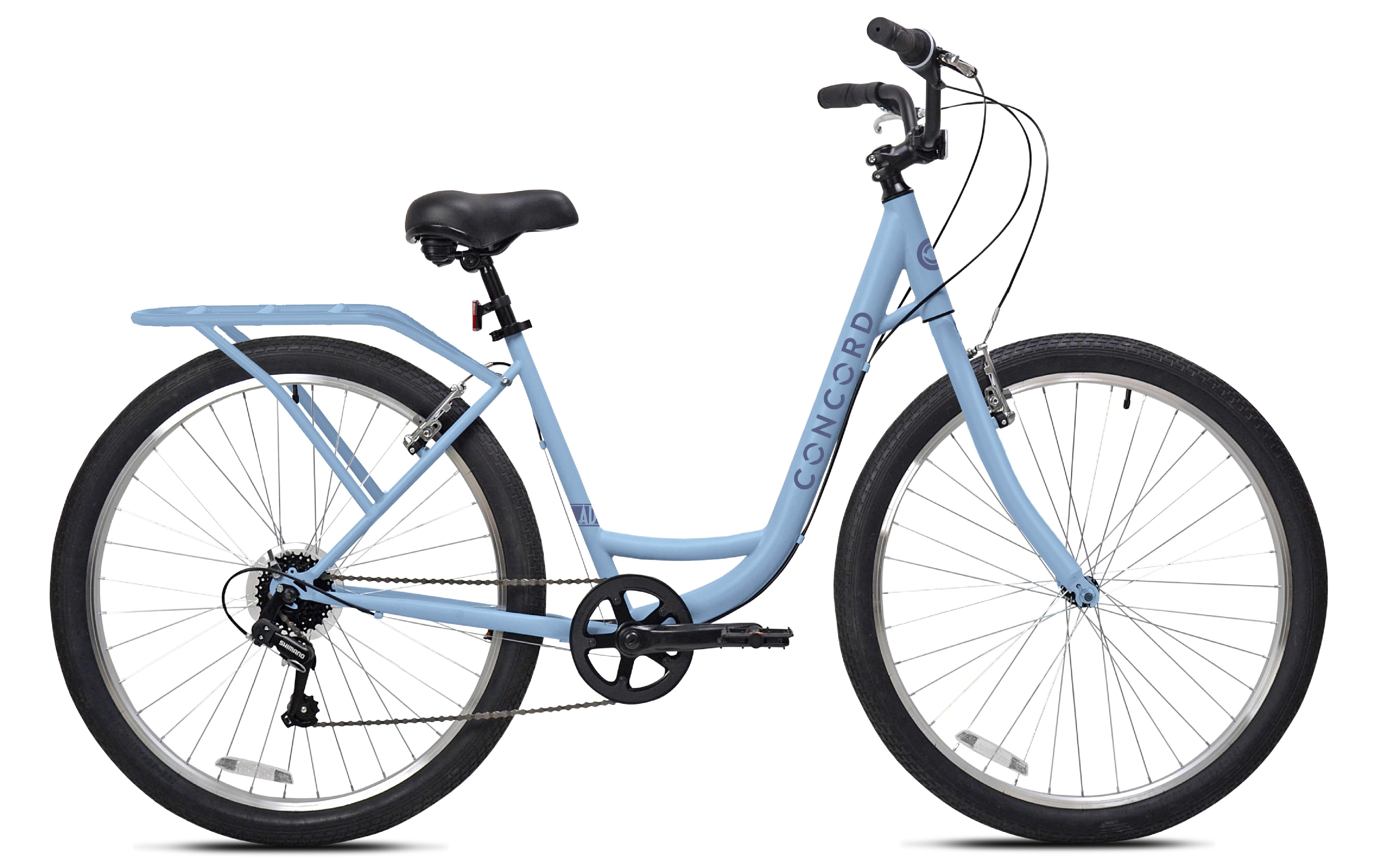 Concord Laguna Comfort Bike, 27.5" Wheels, Fits Teen & Adult Riders 5'4"-6'2", Unisex, Blue ...