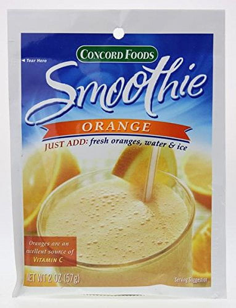 Concord Orange Smoothie Mix, 2-Ounce Packages (Pack of 12 ) - Walmart.com