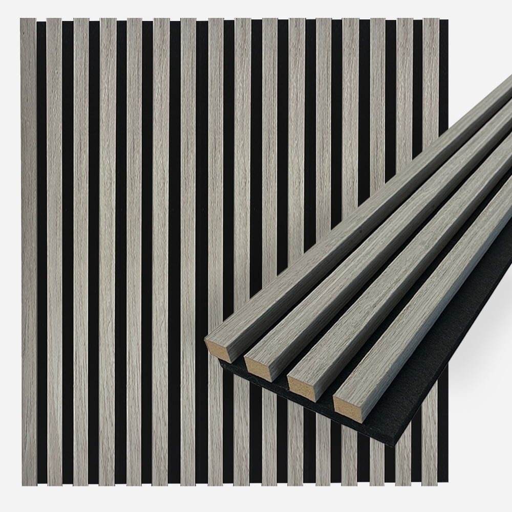 Concord Panels | Acoustic Slat Wall Paneling - Grey | 94.5” x 5” Each ...
