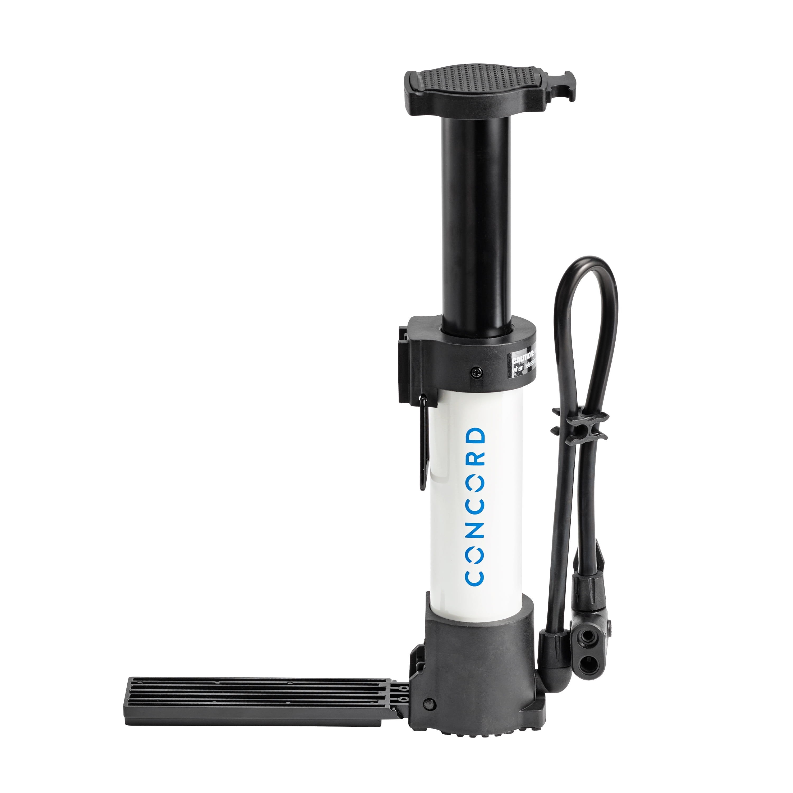 Concord Portable Foot Pump, 80 PSI, Folding Footpad, Schrader and ...