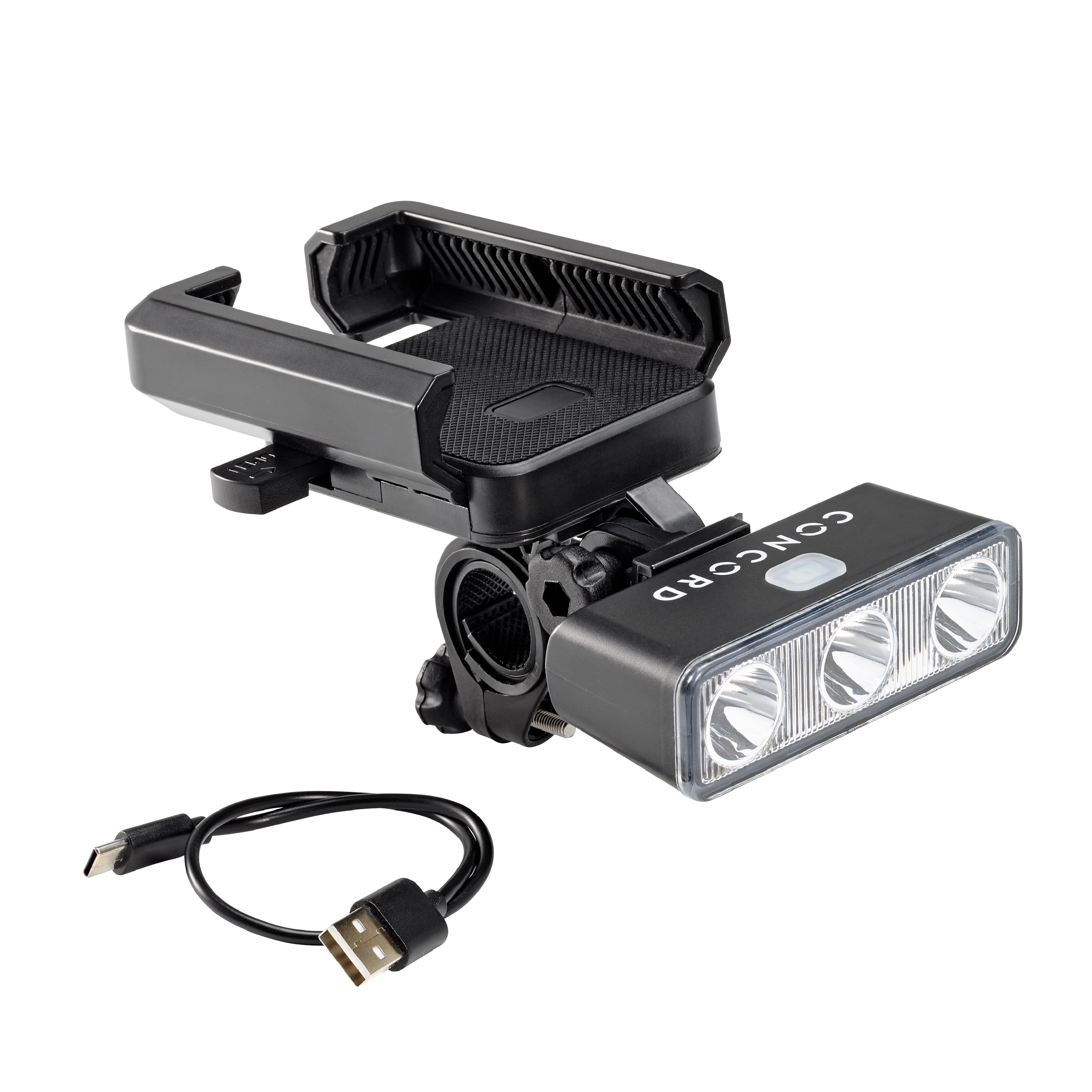Concord Bikes Rechargeable Bike Phone Holder with Front Light 200 ...