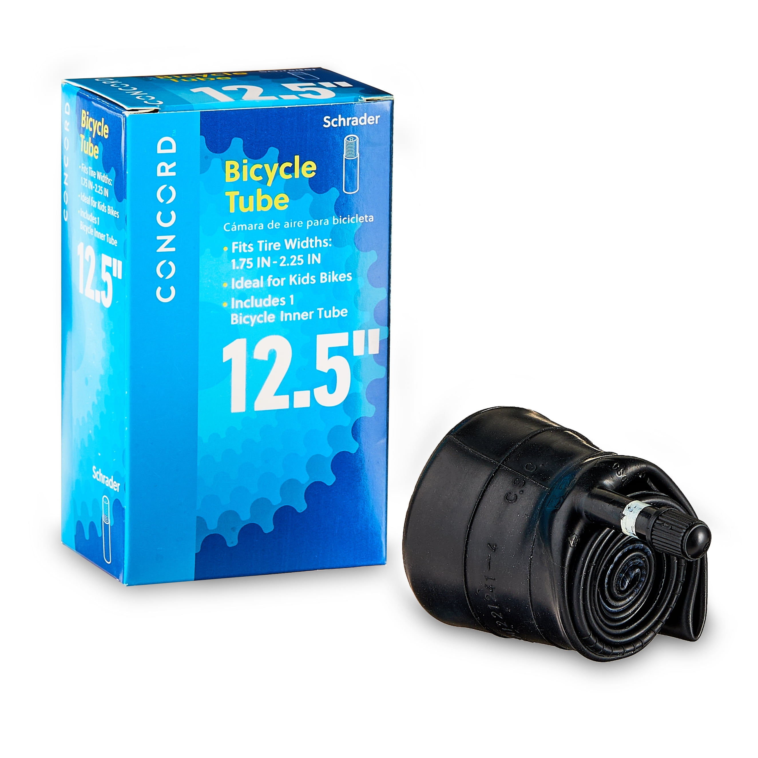 Concord Replacement Bicycle Inner Tube, 12.5", Schrader Valve - Walmart.com