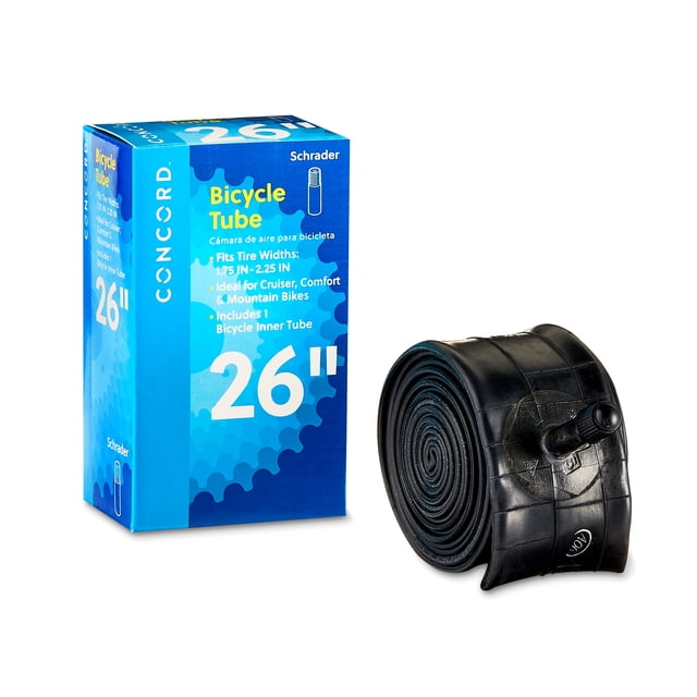 Concord Bicycle Inner Tube 26x1.75-2.25 Schrader Valve - Walmart ...