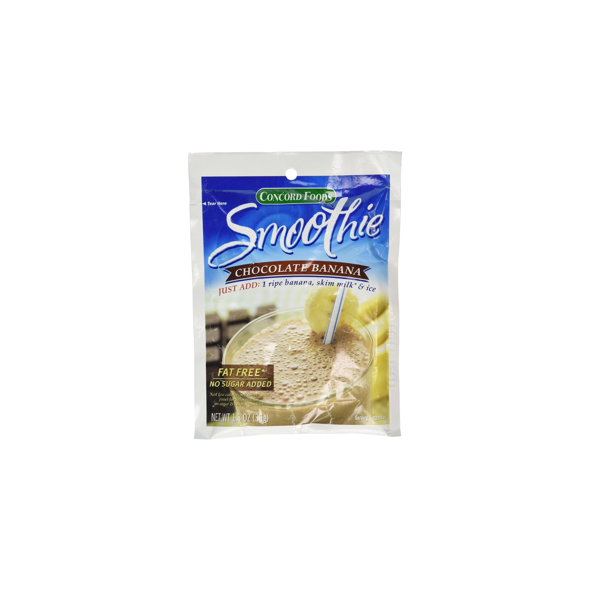 Concord, Smoothie Chocolate Banana, 1.3 Ounce (Pack of 18) - Walmart.com