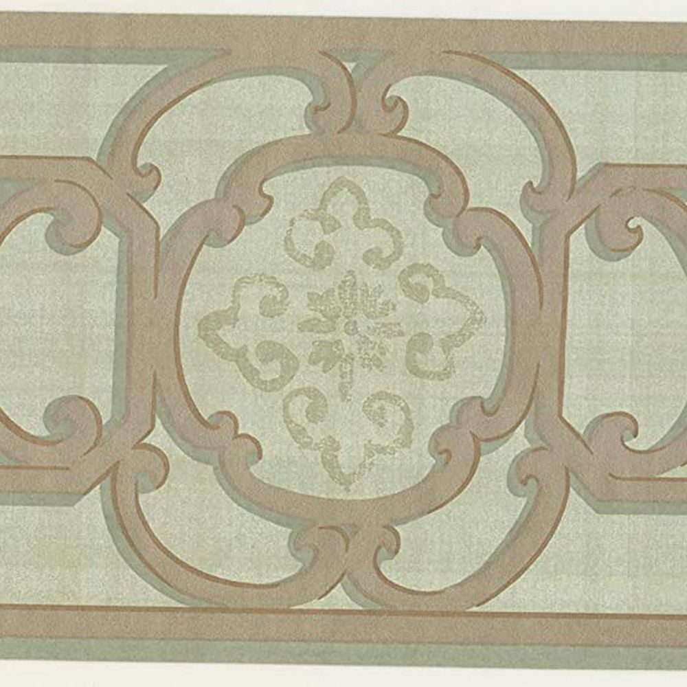 Concord Wallcoverings Classic Green Design Wallpaper Border Featuring ...