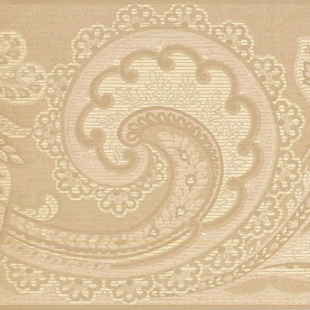 Concord Wallcoverings Elegant Pattern Wallpaper Border Featuring Leaves ...