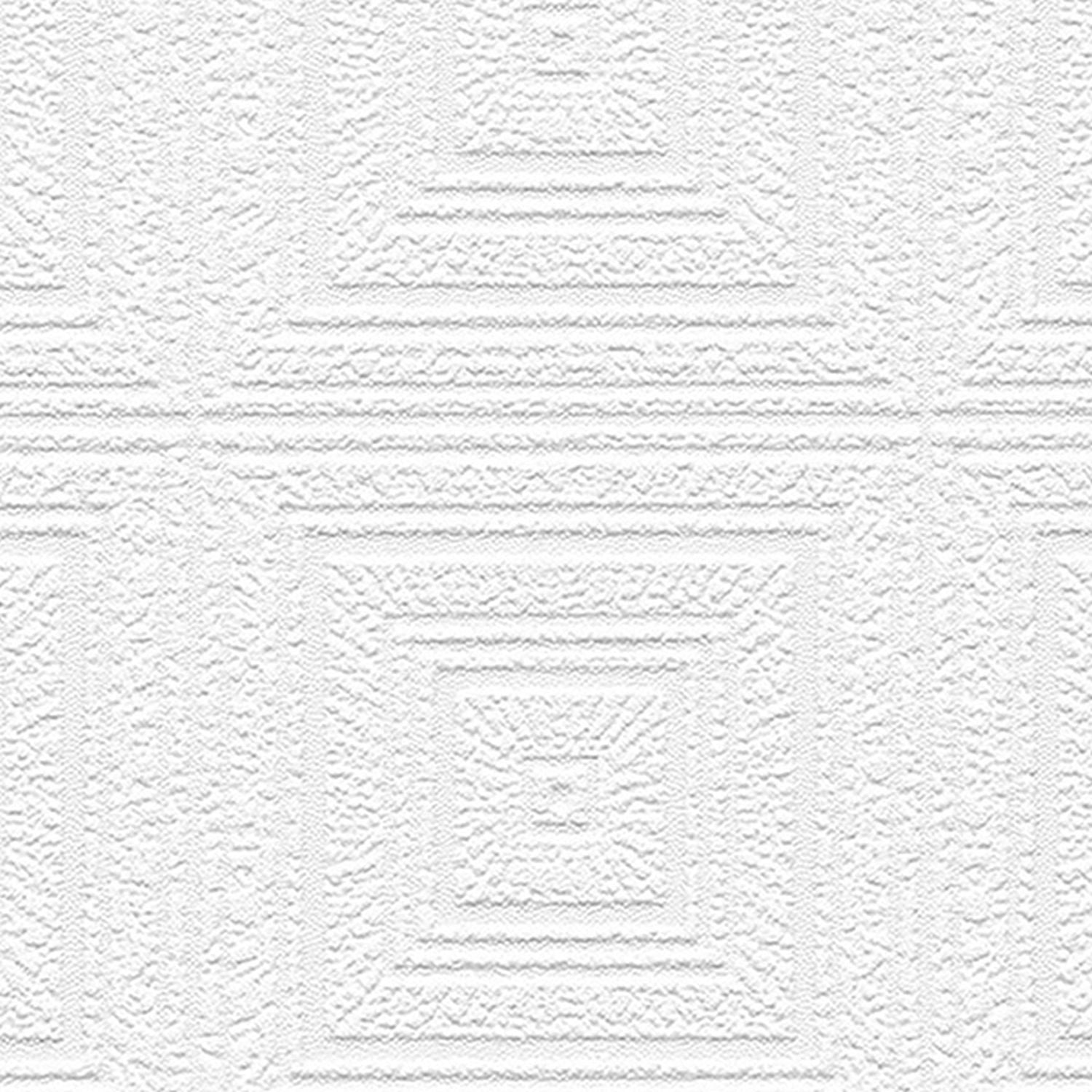 Concord Wallcoverings Paintable Textured Wallpaper Geometric Featuring ...