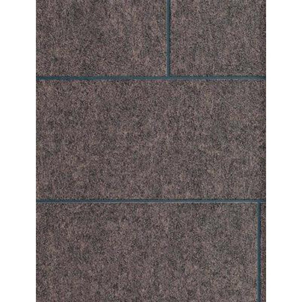 Concord Wallcoverings Textured Wallpaper Faux Stone Tiles, Brown Gray, 21 In x 33 Ft (56 sq. ft ...