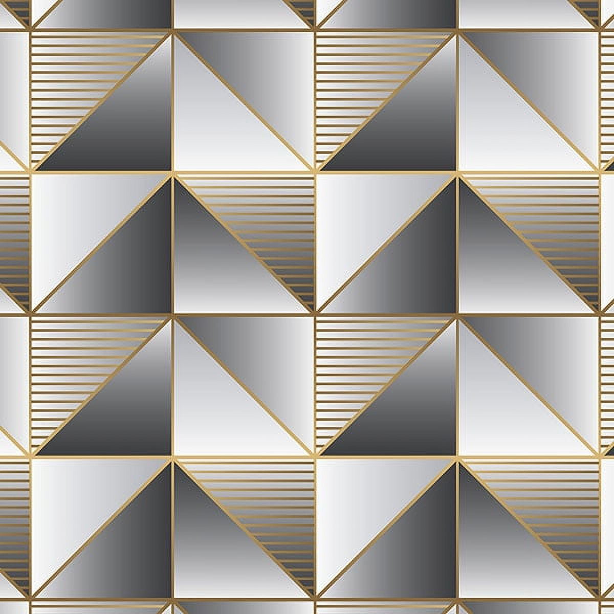 Concord Wallcoverings Textured Wallpaper geometric Featuring triangles ...