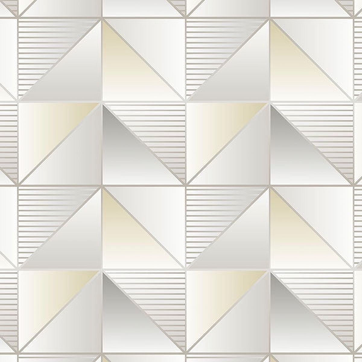 Concord Wallcoverings Textured Wallpaper geometric Featuring triangles ...