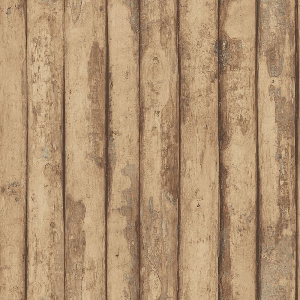 Concord Wallcoverings Textured Wallpaper wood wood tiles, Brown, 21 In ...