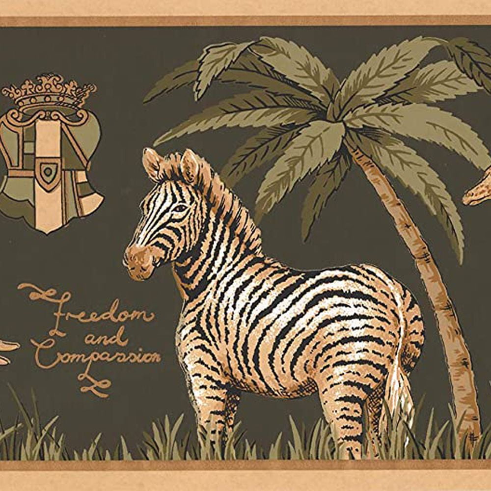 Zebra Stripes Wallpaper Border