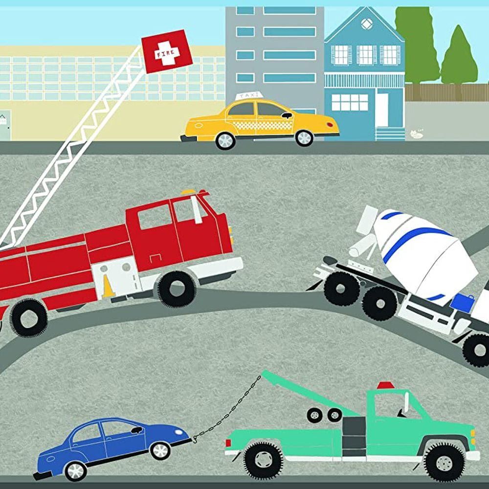 Fire Truck Wallpaper Border