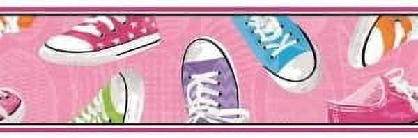 Concord Wallcoverings Wallpaper Border Kids Pattern Snickers for Girl's ...