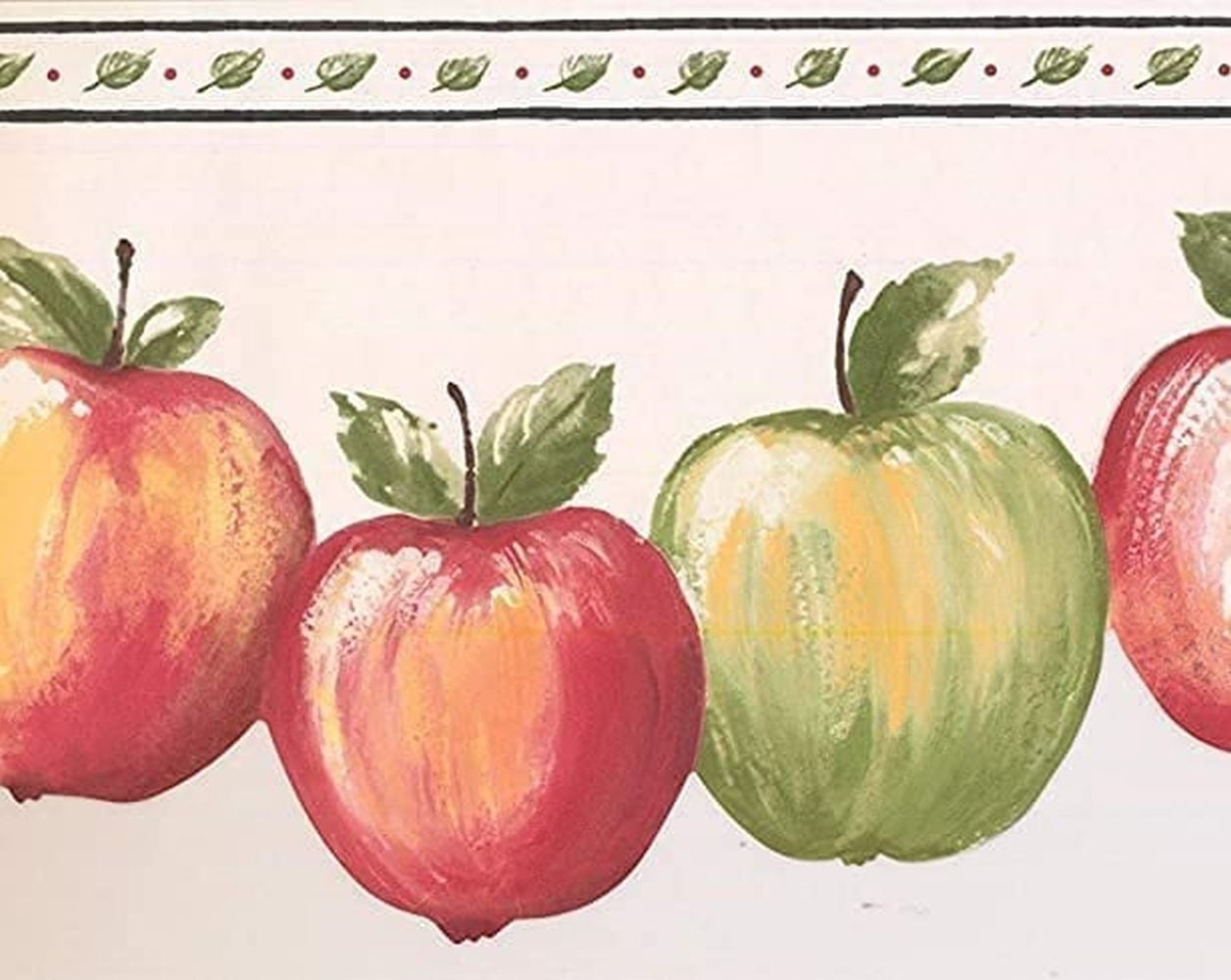 Concord Wallcoverings Wallpaper Border Kitchen Pattern Apples for ...