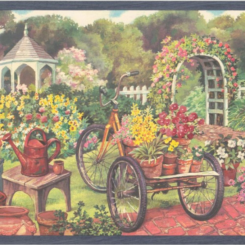 Concord Wallcoverings Wallpaper Border Places Pattern Village Houses ...