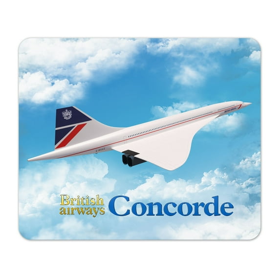 Concorde In The Clouds British Airways Landor Livery Mouse Pad 1/4 Inch Thick - Walmart.com