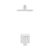 Ivy Single-Handle 1 Spray 8" Wall Mounted Fixed Shower Head in Chrome ...