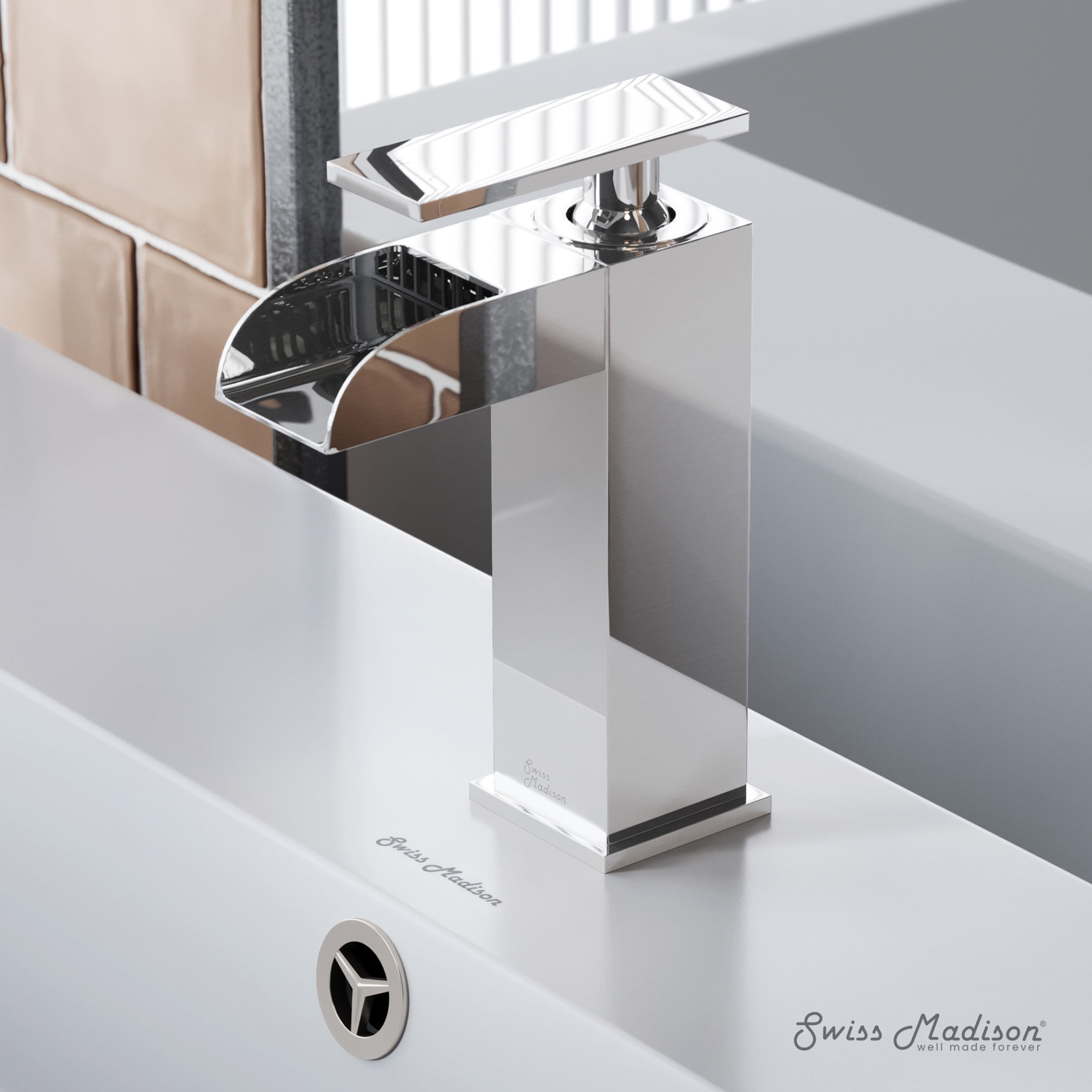 Concorde Single Hole, Single-Handle, Waterfall Bathroom Faucet in ...