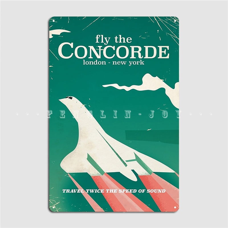 Concorde Vintage Holiday Metal Sign Club Home Designing Home Plaques ...