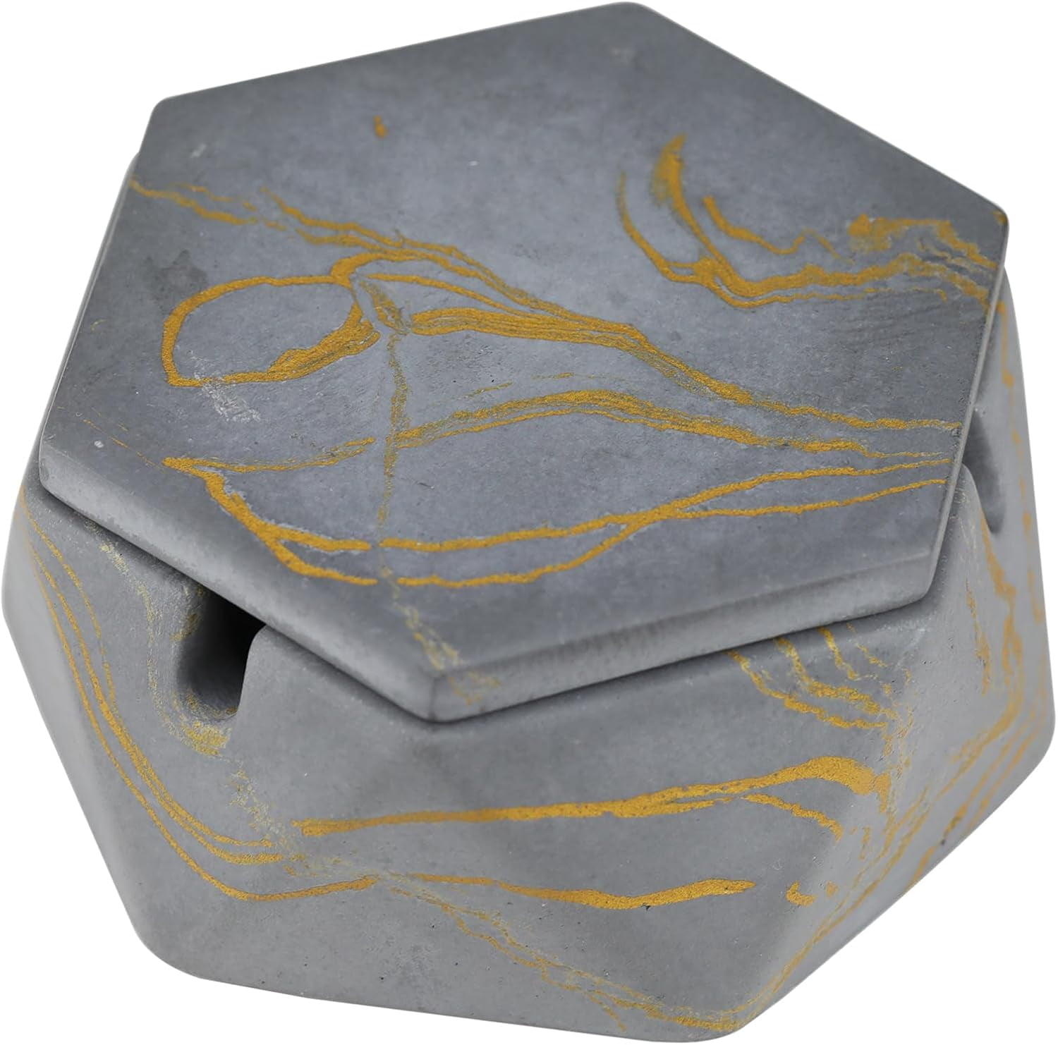 Concrete Ashtray with Lid & Stainless Steel Ashtrays, Cement Ash Tray ...