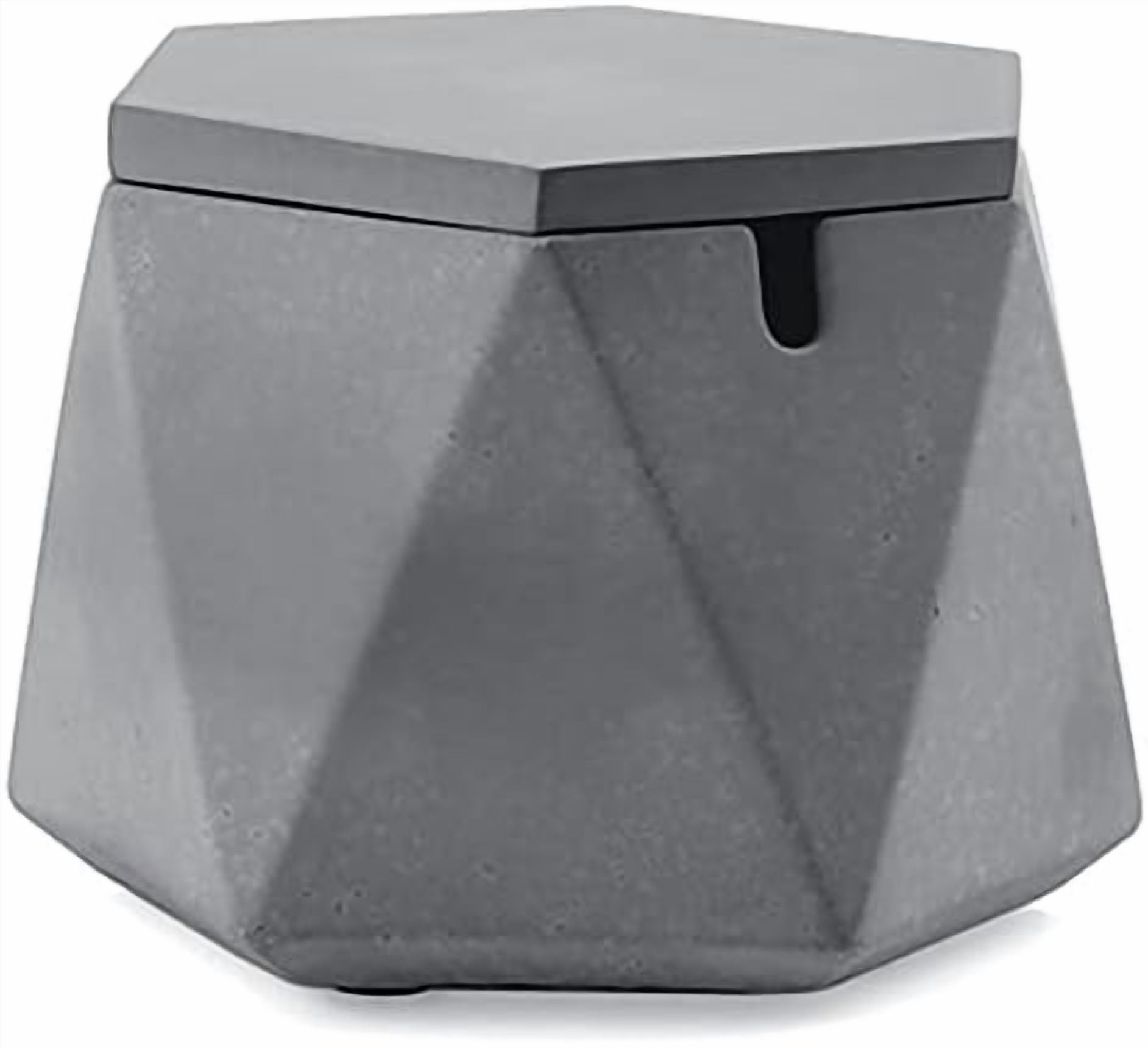 Concrete Ashtray with Lid & Stainless Steel Ashtrays for Cigarettes ...