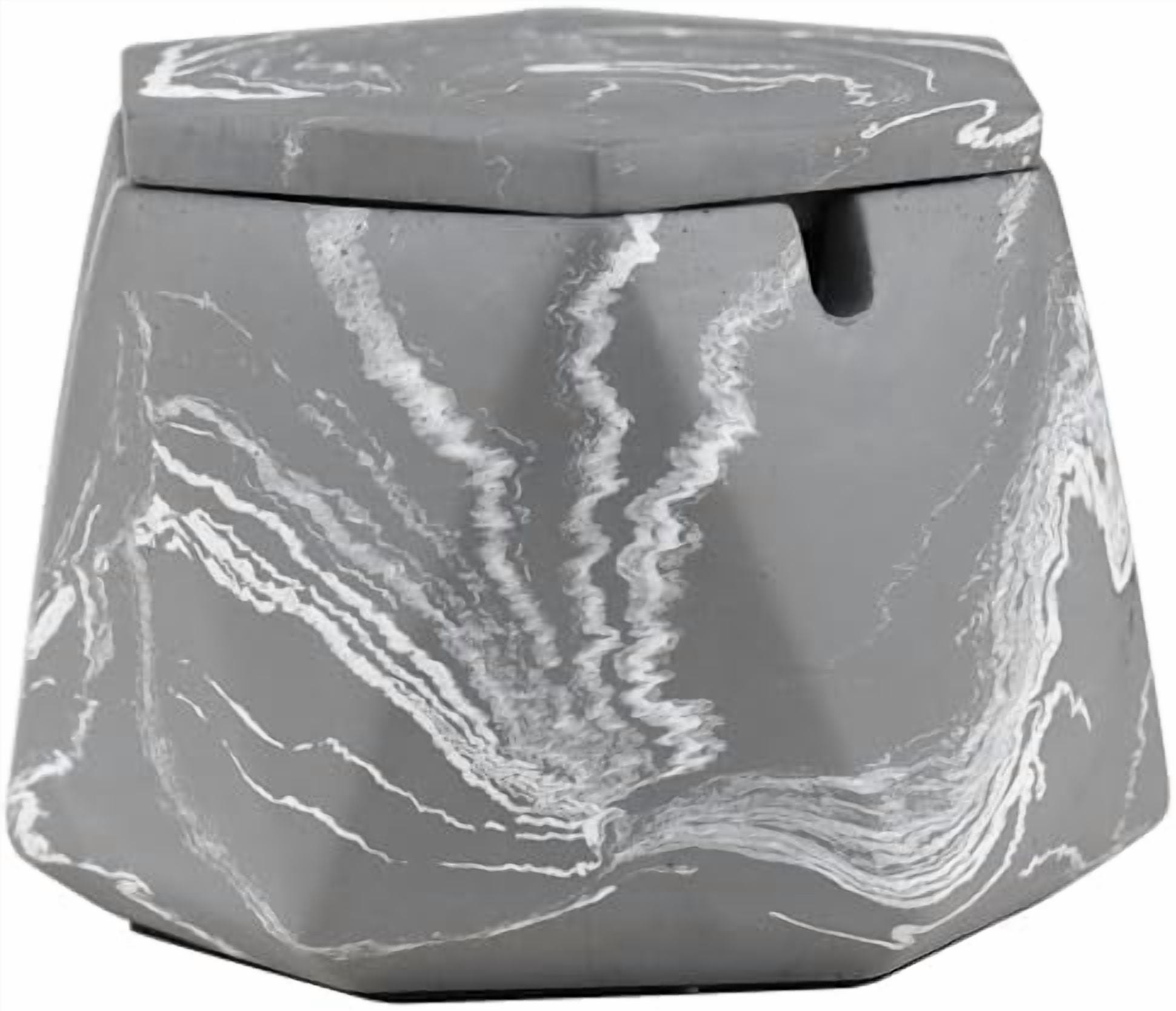 Concrete Ashtray with Lid & Stainless Steel Ashtrays for Cigarettes ...