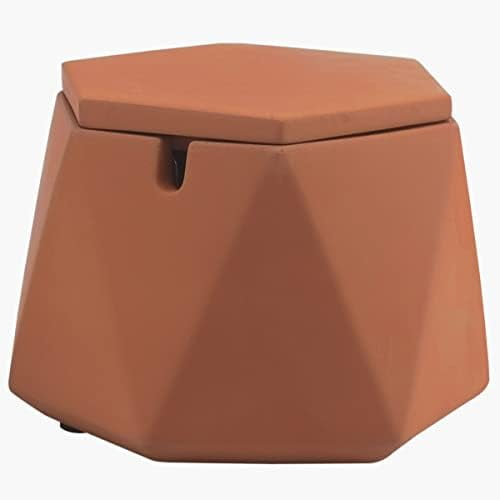 Concrete Ashtray with Lid & Stainless Steel Ashtrays for Cigarettes ...