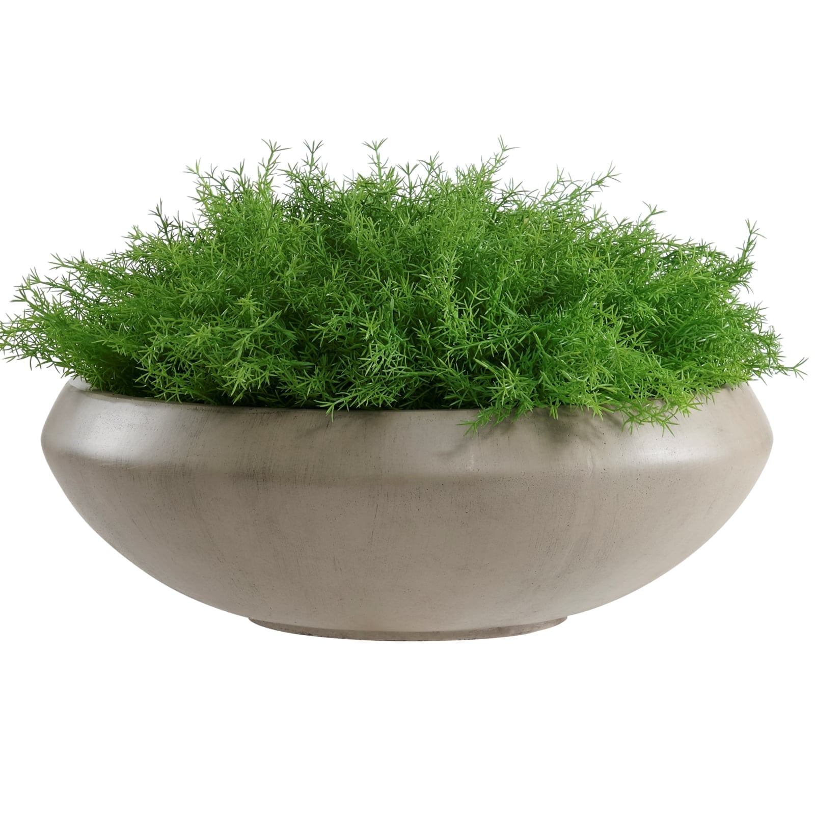 Concrete Bowl Planter, 23.2 Inch Dia x 8 Inch Height, Succulent Pot ...