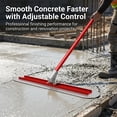 Concrete Bull Float Kit 47.2"X11.8" Arc Edge Stainless Steel Tool With ...