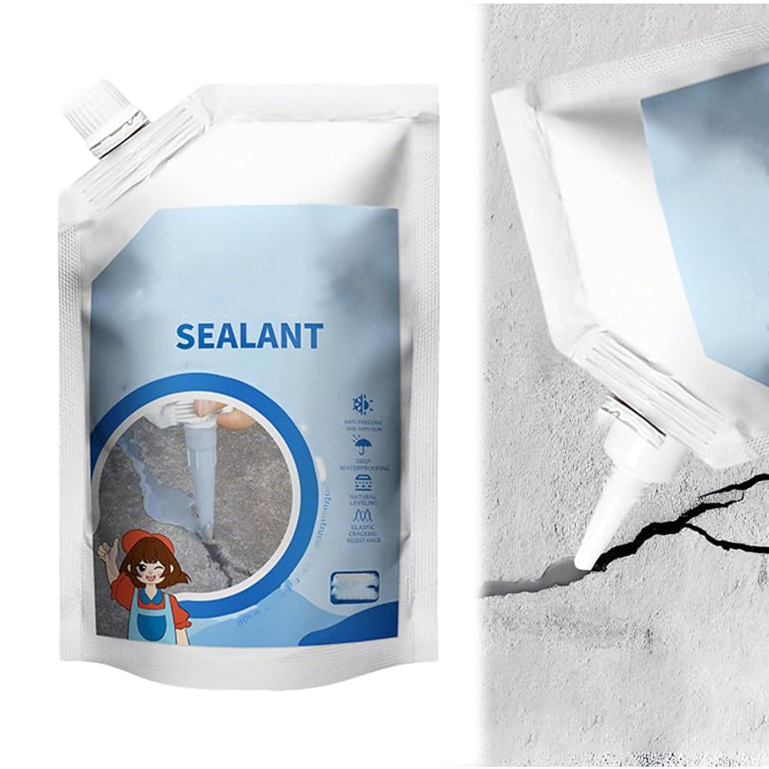 Concrete Caulking Adhesive,New Sealant, Heavy-Duty Crack Filler for ...