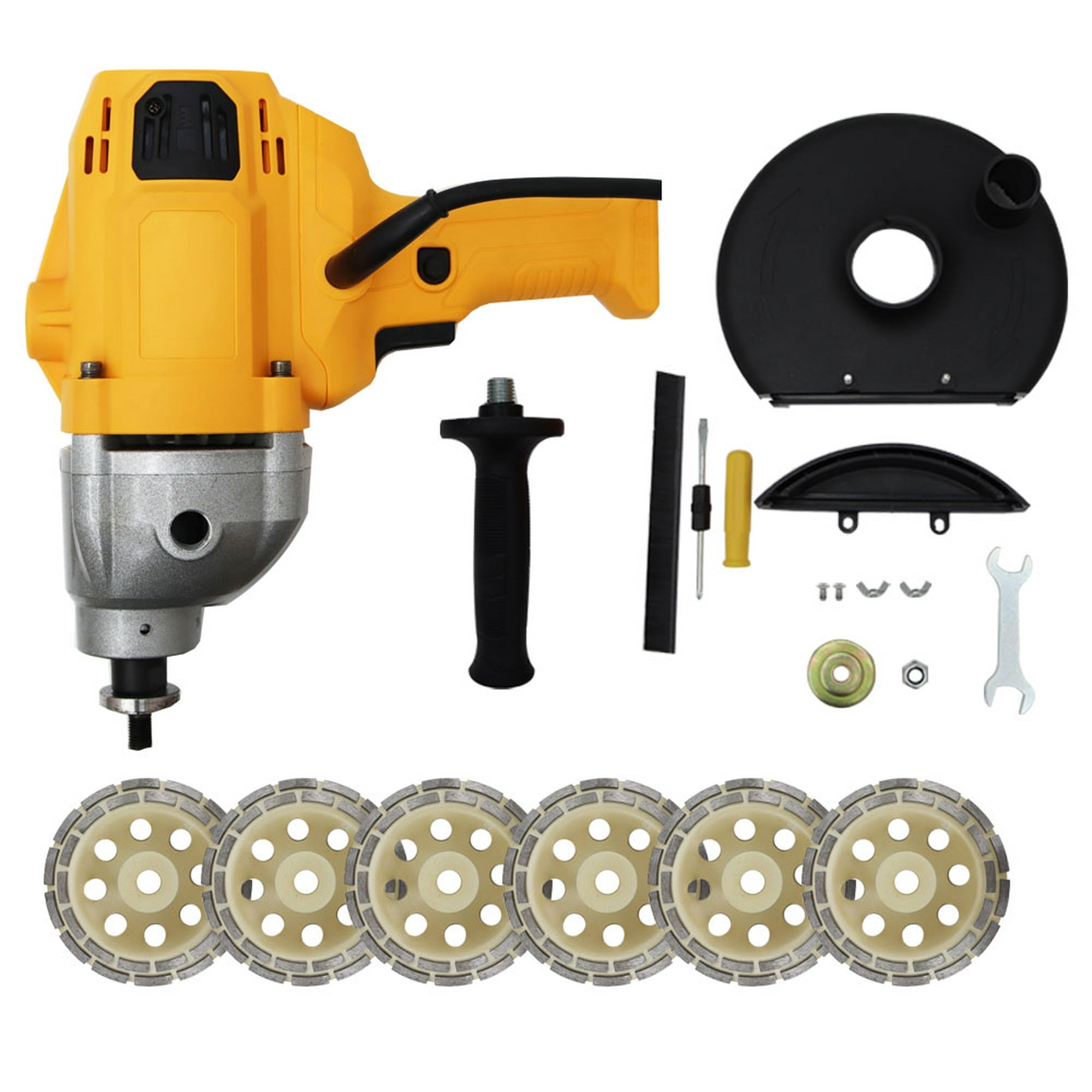 Concrete Cement Floor Wall Rough Grinding Machine Concrete Grinder 220V ...