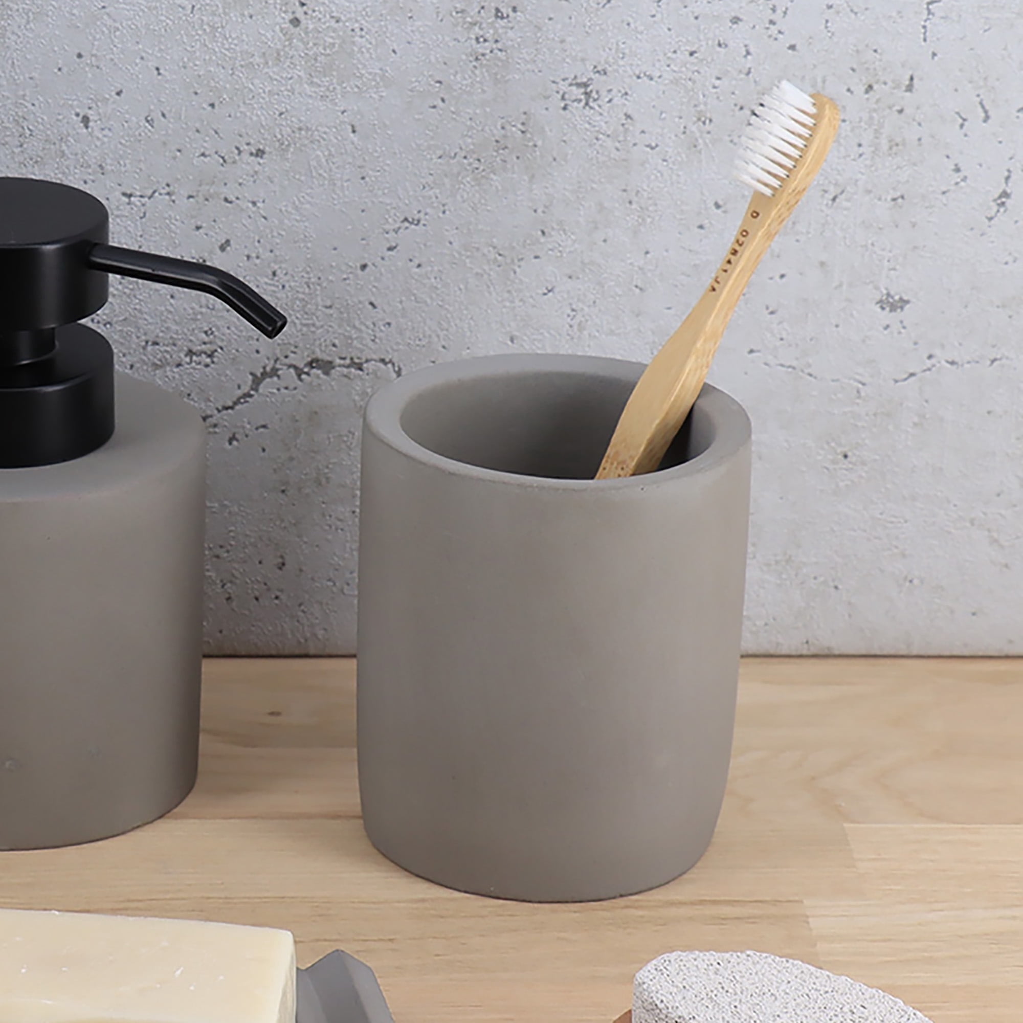 Evideco French Home Goods Cement Tumbler Only Chic Mid-Century Modern ...
