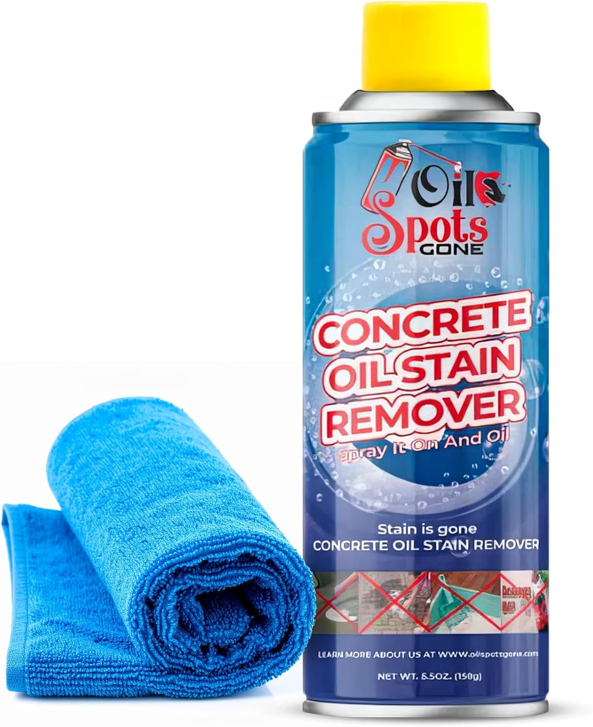 Concrete Cleaner & Oil Stain Remover - Oil Eater Degreaser Driveway ...