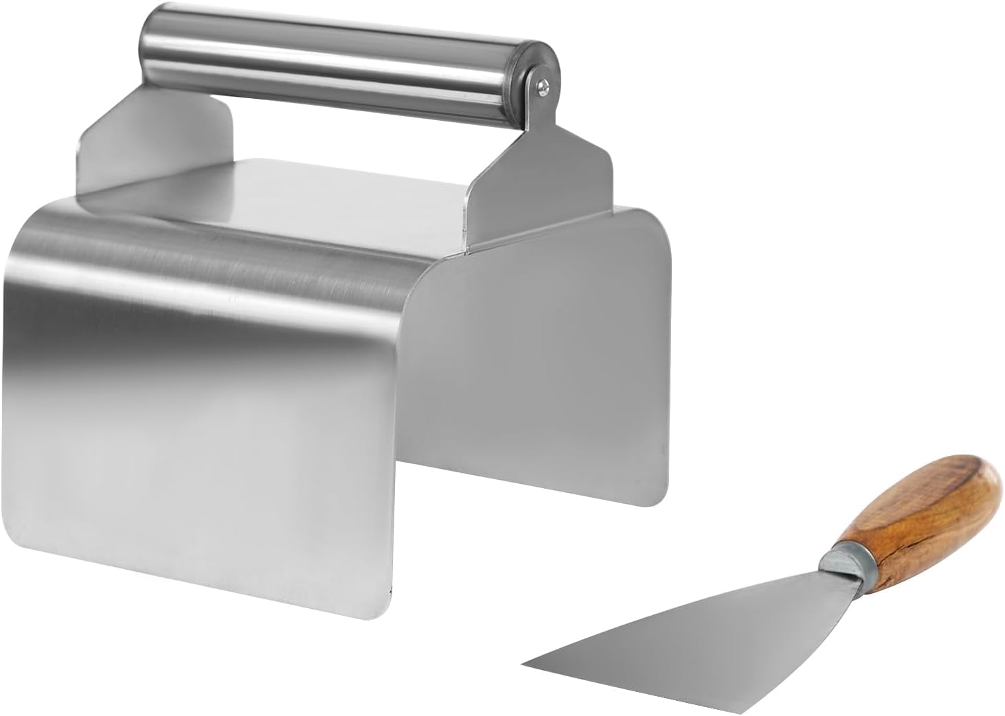 Concrete Curbing Trowel, Cement Model Making Tool with Handle and Putty ...