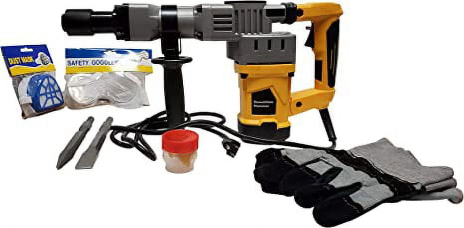 Concrete Demolition Hammer Drill with Chisel and Spike - Walmart.com