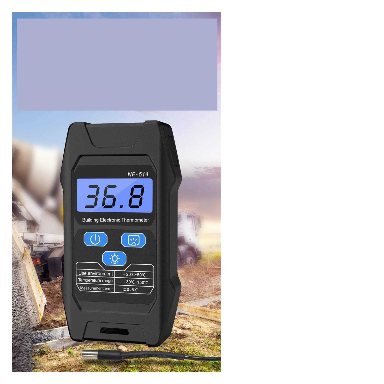 Concrete Detector Hygrometer Wood Soil Moisture Meter Digital ...