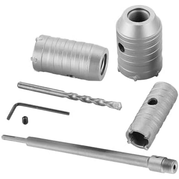 Concrete Hole Kit Drill Hole Set with 30 40 50mm Hole Drill Bit Sets ...