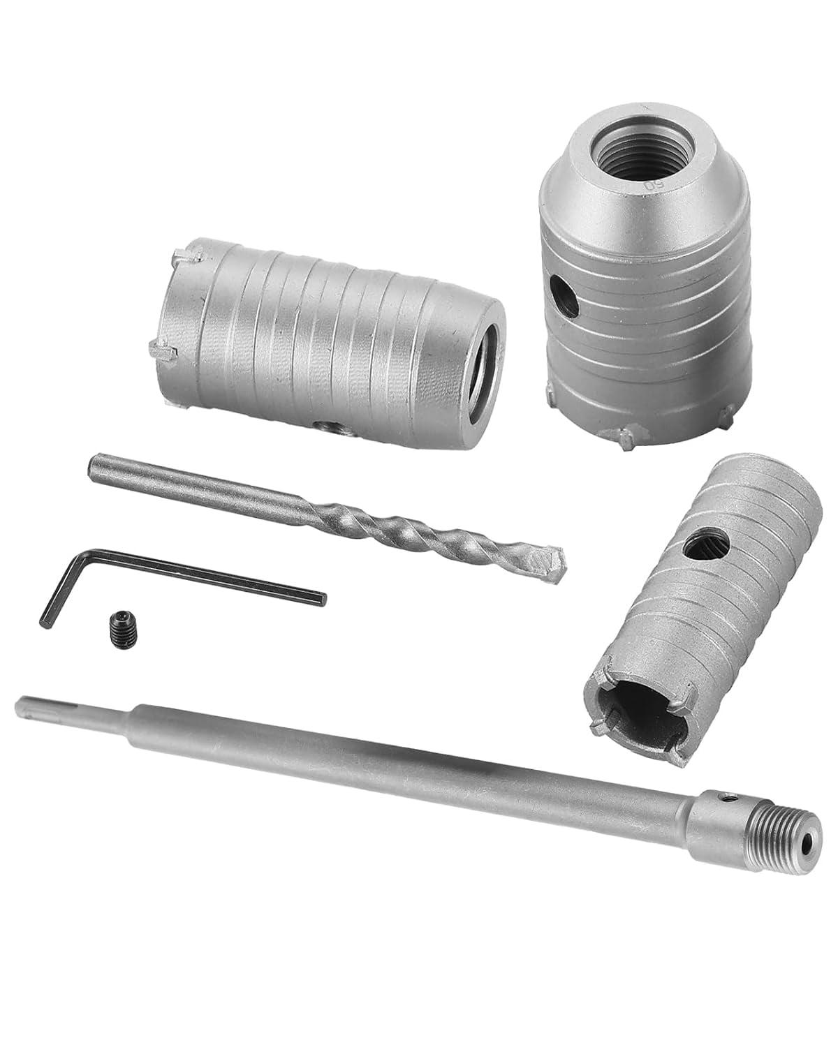 Concrete Hole Saw Kit Drill Hole Cutter Set with 30 40 50mm Hole Saw ...