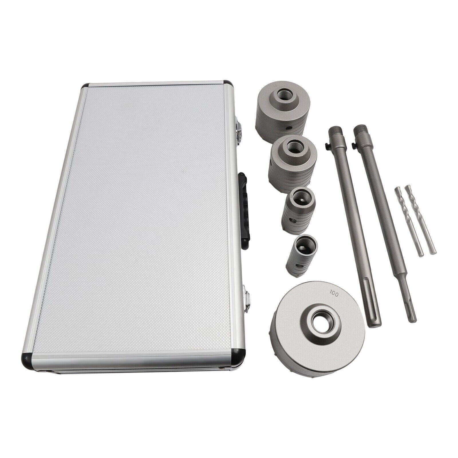 Concrete Hole Saw Kit Hole Saw Cement Core Drill Cutter Bit Set SDS ...