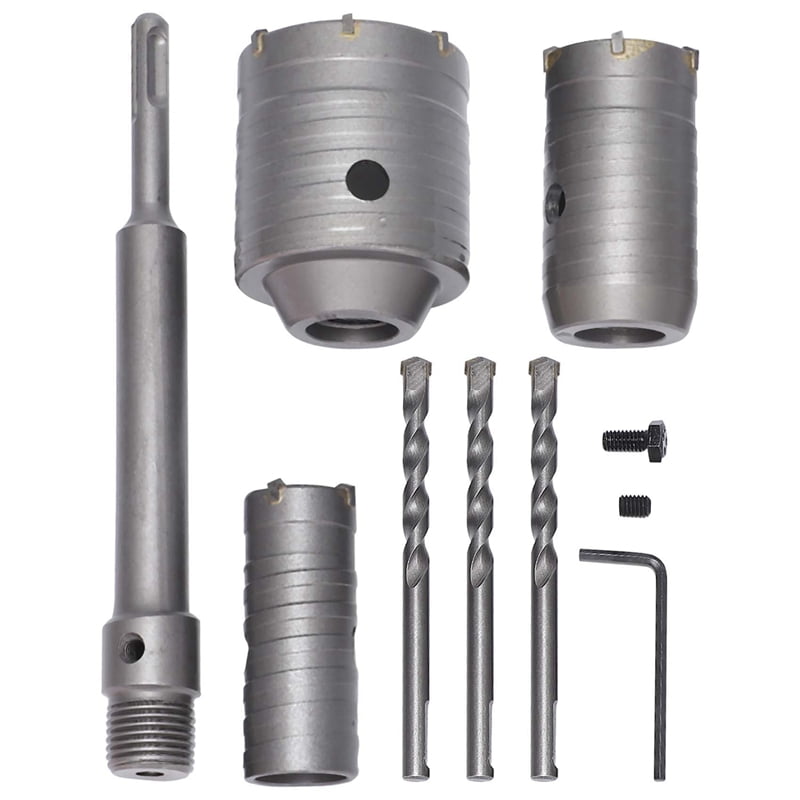Concrete Kits SDS Plus Wall Hole Cutter Cement Drill Bit Sets(30, 40 ...