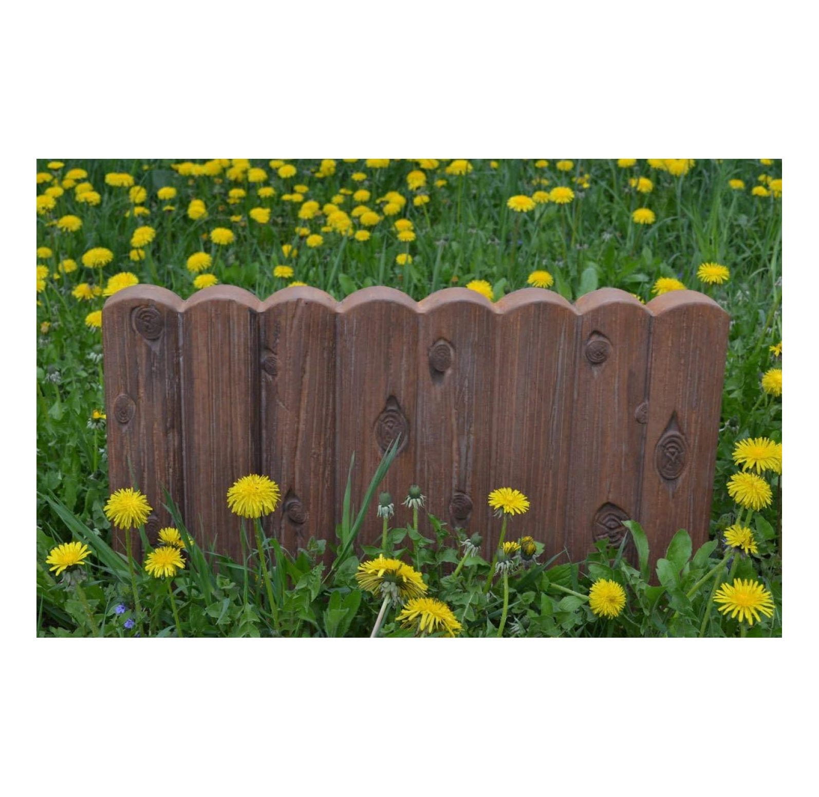 Concrete Molds DIY Sold 1 Piece Edge Stone Mold Log Edging Border Mold Plastic Plaster Concrete ...