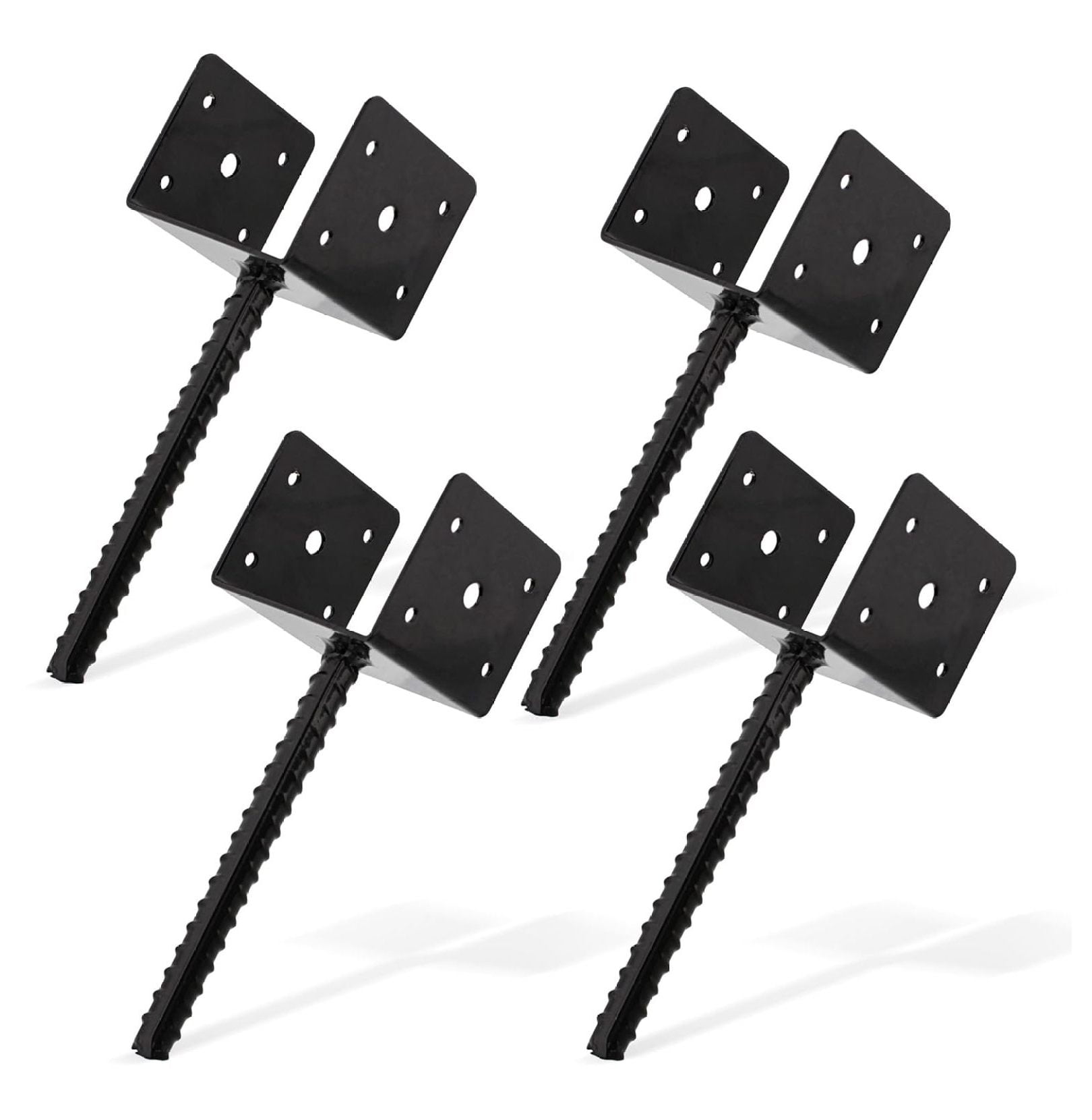 Concrete Post Anchor 4x4 Post Base Spike 4 Pack - U Shape Fence Post ...