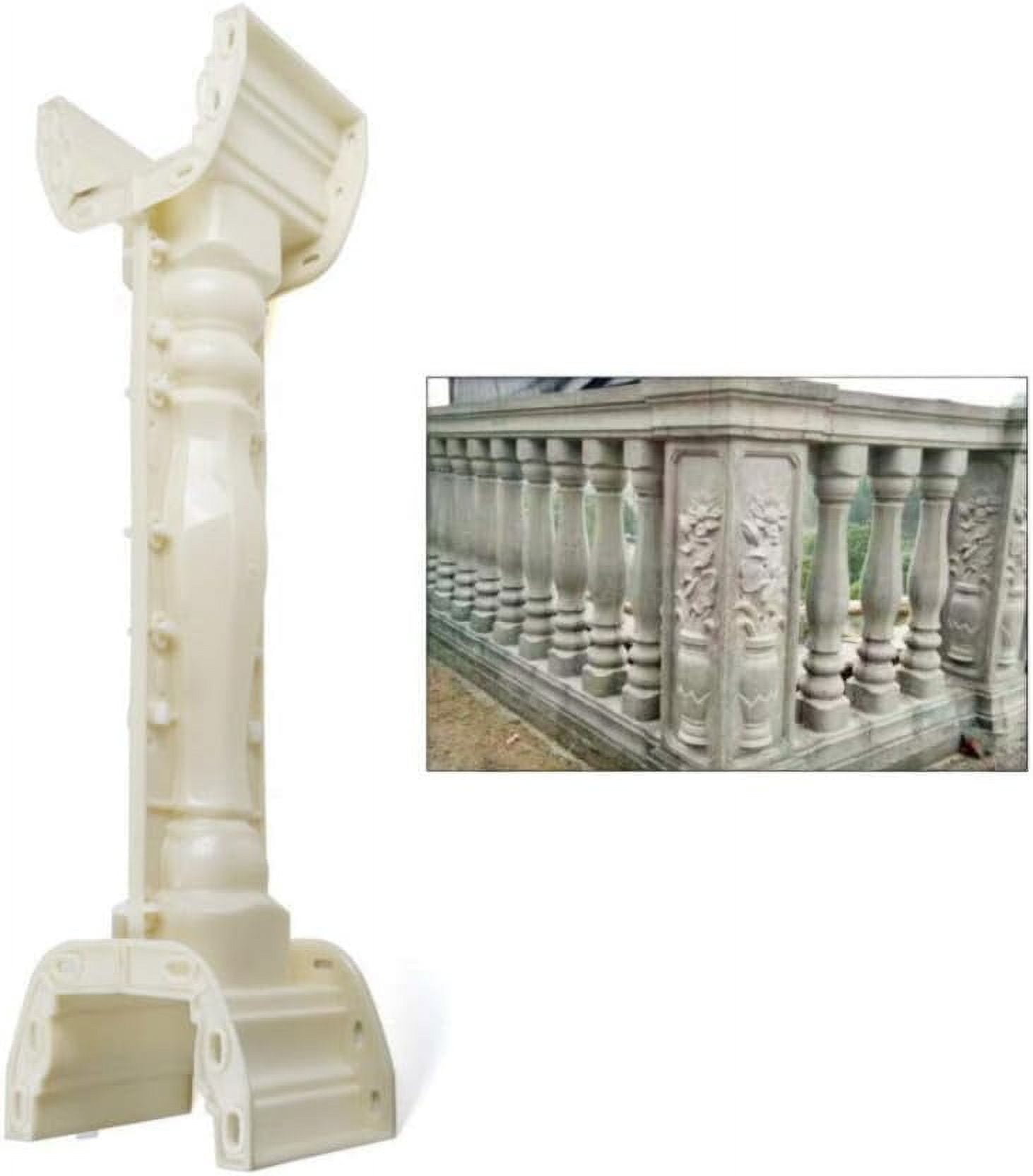 Concrete Roman Column Mold, 89cm Concrete Plaster Cement Casting Mold ...