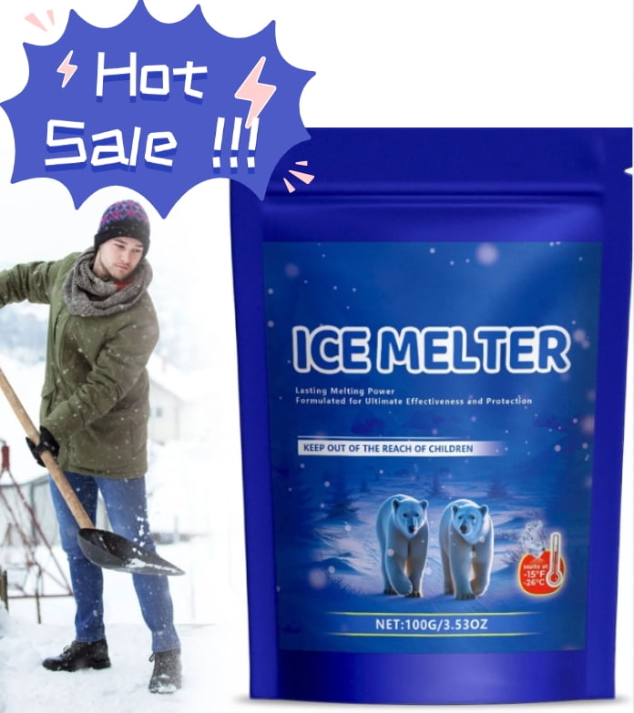 Concrete Safe Ice Melt, Pet Friendly Snow Salt, Effective for Sidewalks ...