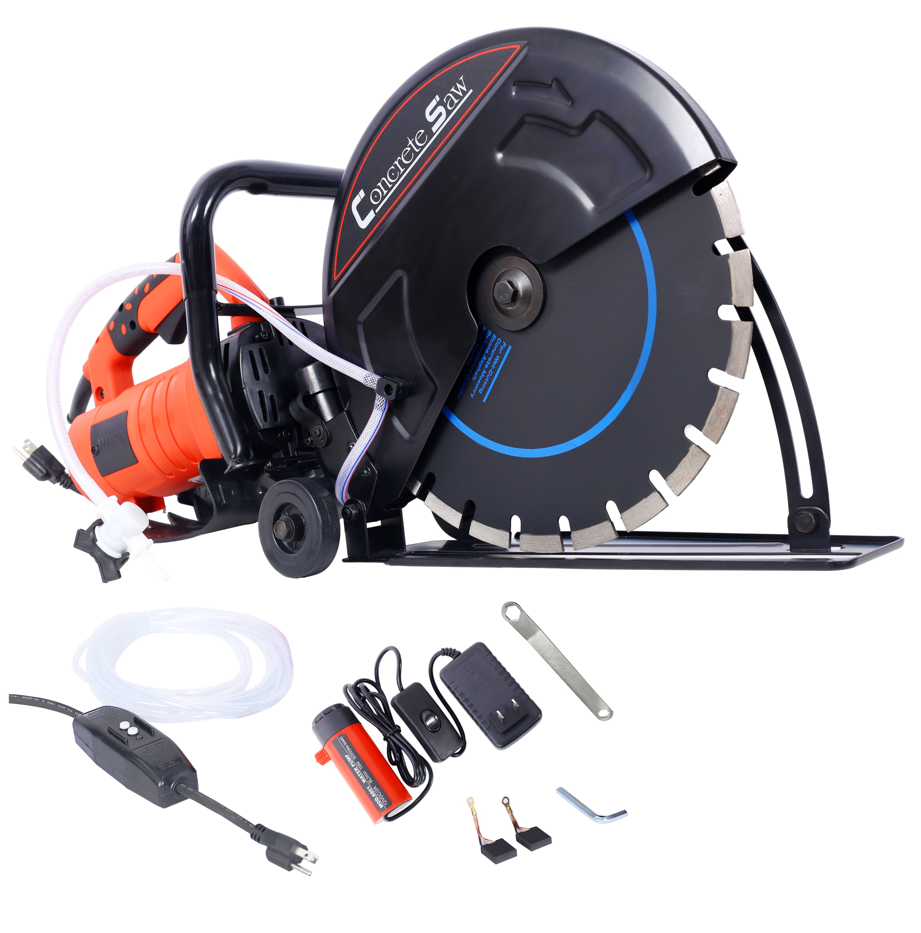 Concrete Saw 14 Inch, Wet/Dry Cut Off Saw, 2800W Power, Water Line ...